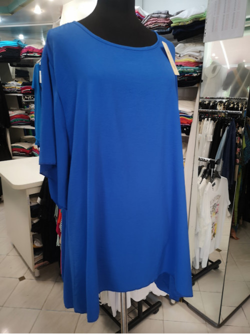 Tunika za močnejše postave SA002 pariško modra